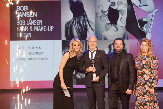 Bob Jansen van Bob Jansen hair & make-up uit Hoorn wint Coiffure award in de categorie Avant-Garde
