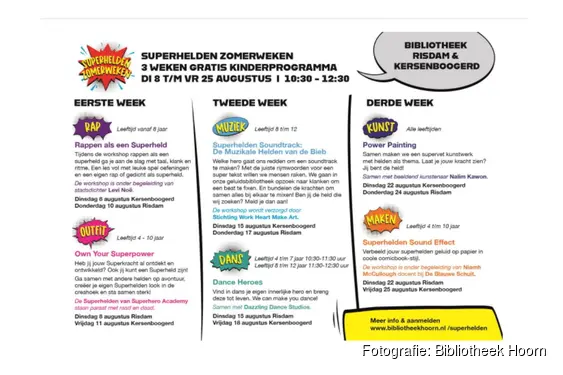 Superhelden Zomerweken: Gratis workshops voor kinderen in Bibliotheek ...
